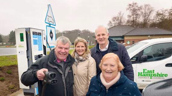 Electric vehicle drivers can now charge up at Liphook service station ...