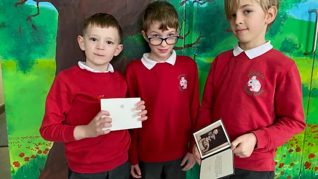 Binsted school pupils receive letter from King Charles ...