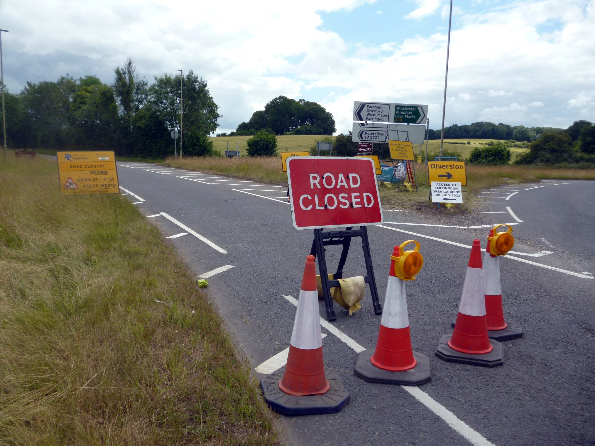 Diversion warning as month-long closures to come on A32 south of Alton ...
