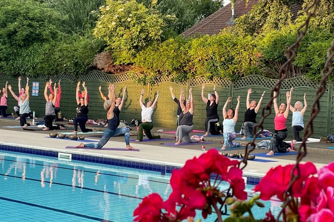 Salute the sun with sunset yoga at Petersfield Open Air Swimming Pool ...