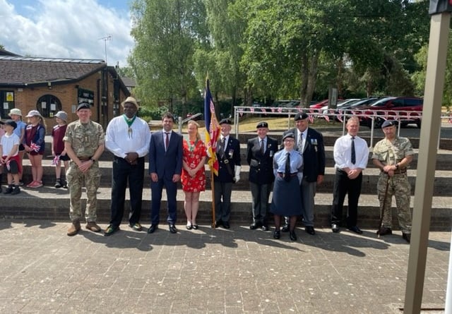 Whitehill & Bordon raises Armed Forces Day flag | petersfieldpost.co.uk