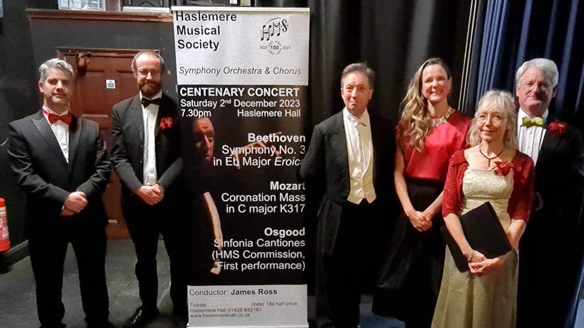 Review: Haslemere Musical Society centenary concert, Haslemere Hall ...