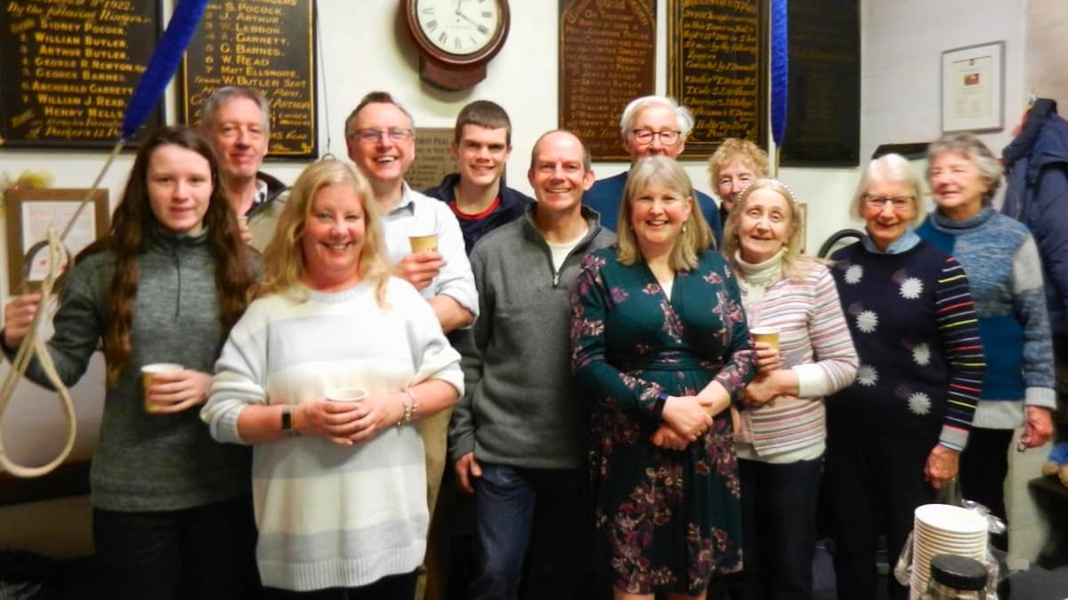 Katherine rings in the New Year for Petersfield with St Peter's pals ...