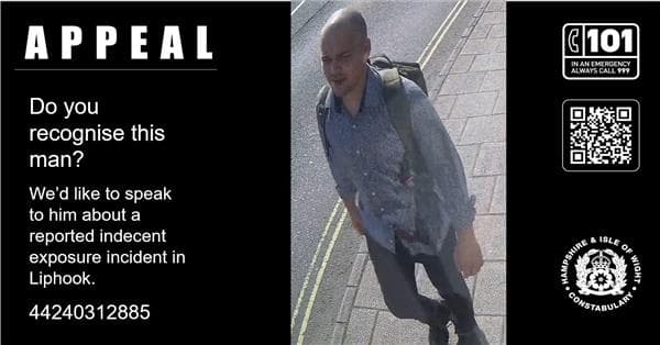 Police release CCTV image following indecent exposure in Liphook ...