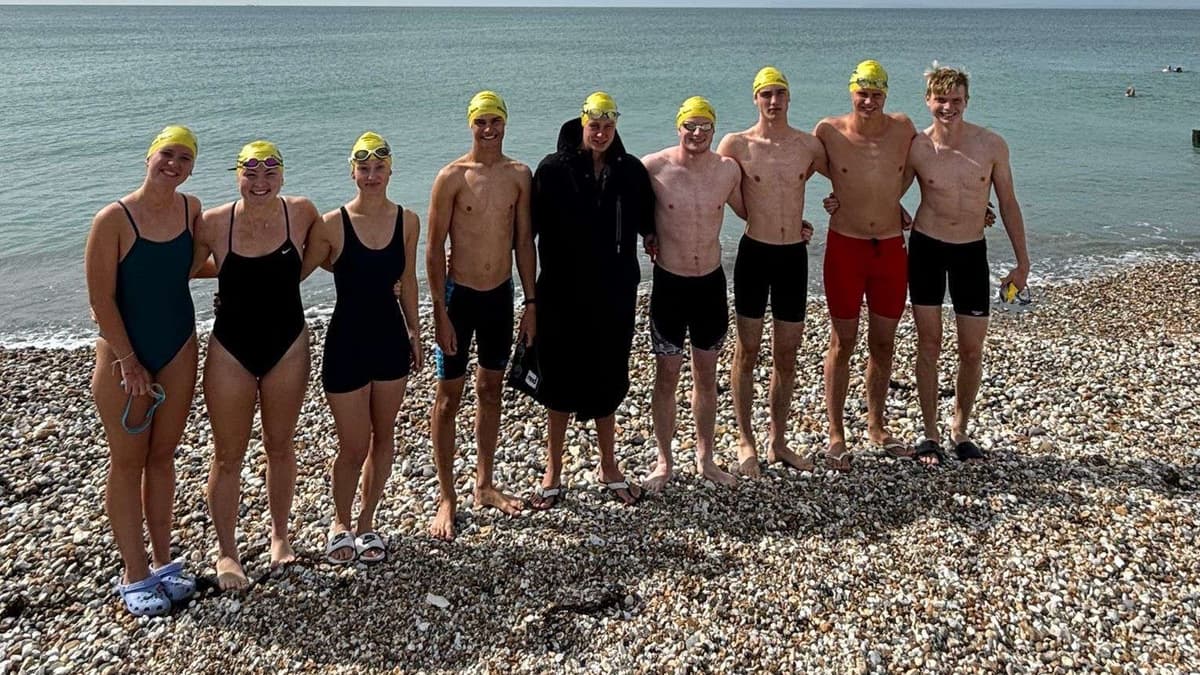 Seas the day: Churcher's College students ready for cross-Channel swim ...