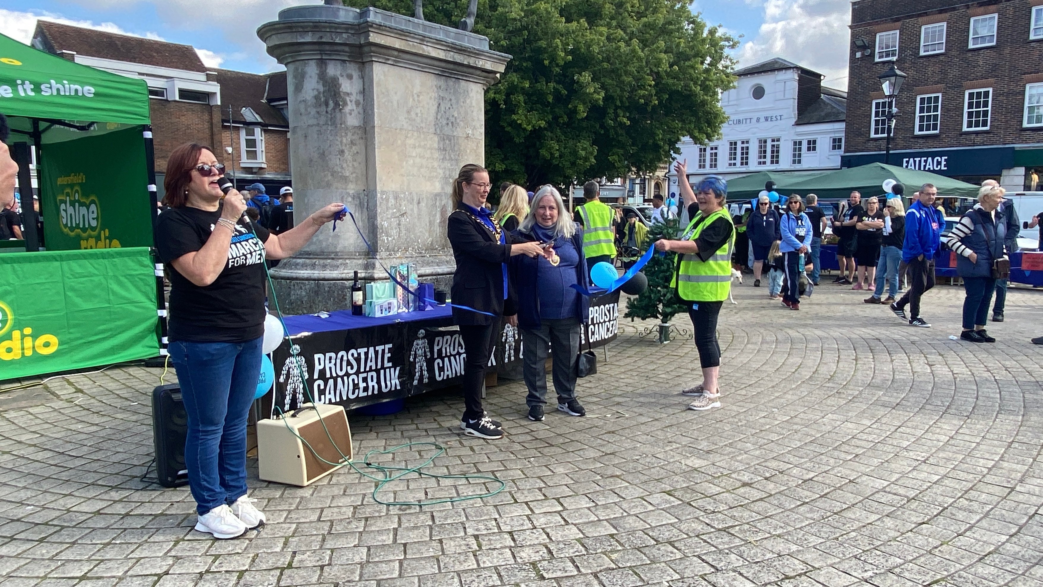 Petersfield turns blue as hundreds of people walk to raise awareness of ...