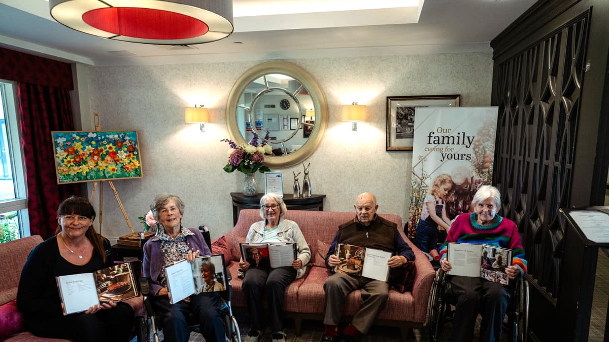 Recipe memories captured in new care home book in Hampshire ...