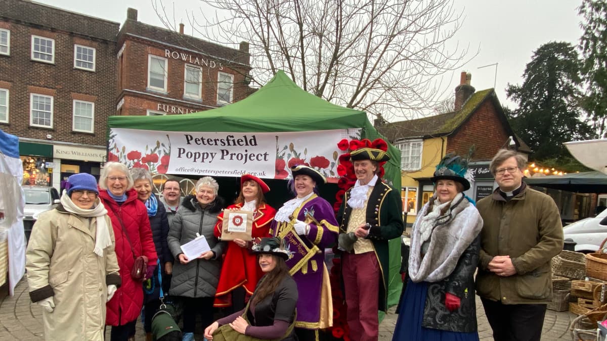 Petersfield Poppy Project celebrates first major milestone ...