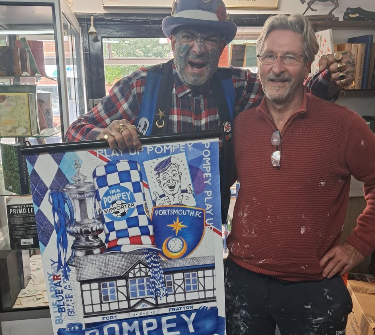 Hat's off to Bob as Petersfield Bookshop owner 'humbled' by artist's ...