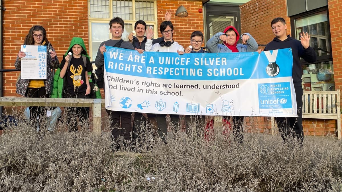From three pupils to national recognition: Undershaw wins UNICEF Silver ...